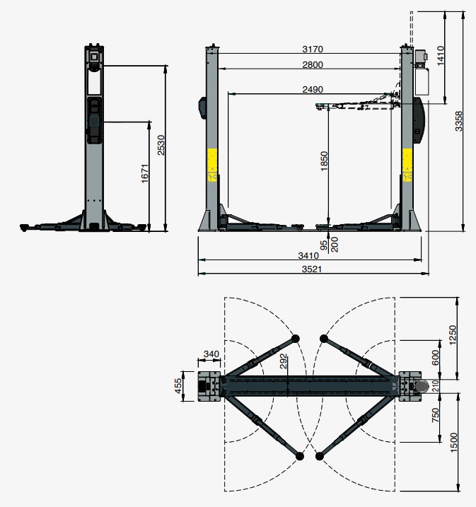 Podnośnik Corghi hydrauliczny ERCO HC 4002B – Corghi – Wyważarki ...